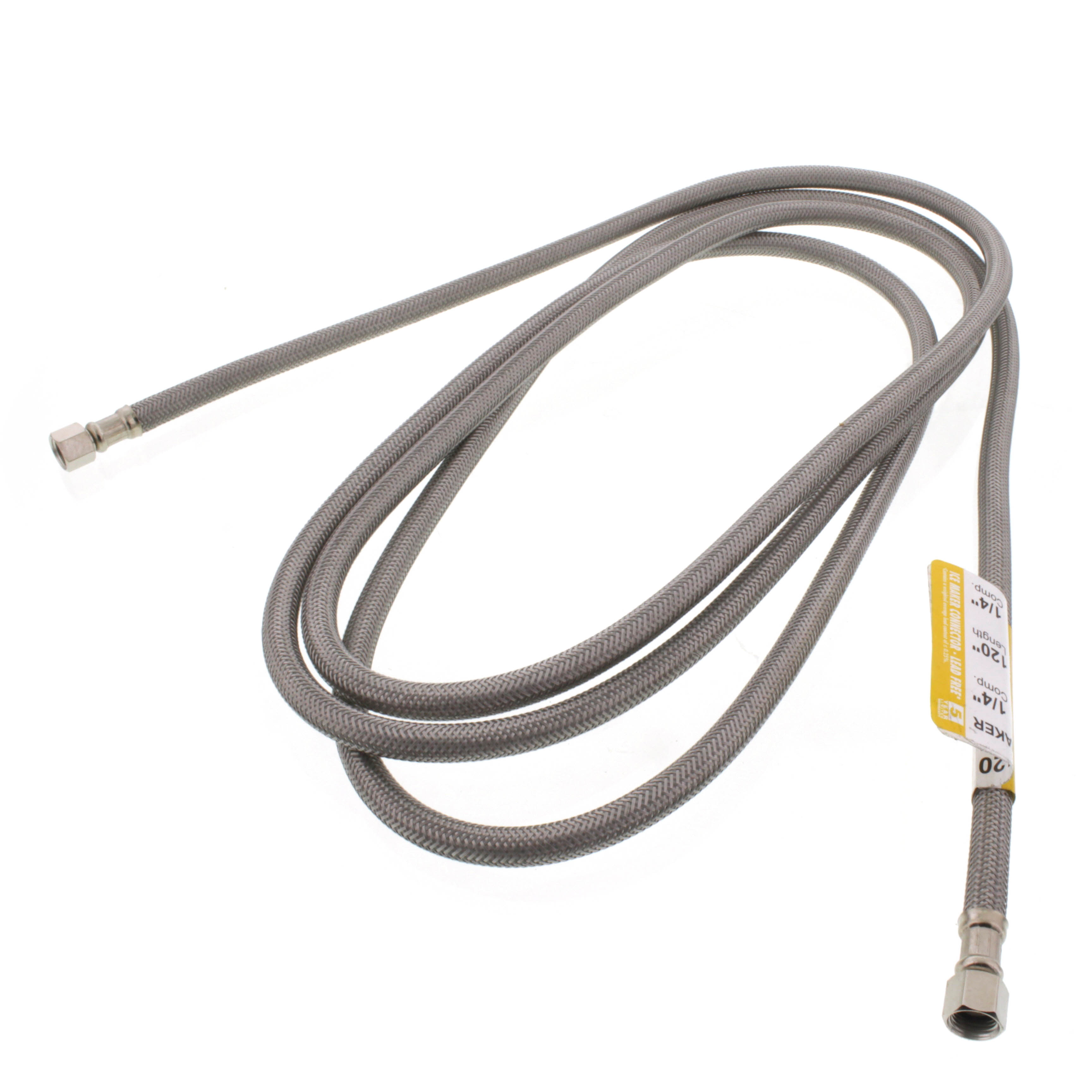 Ice Maker Line 25ft Stainless Steel Ice Maker Hose - 1/4" Compression ...