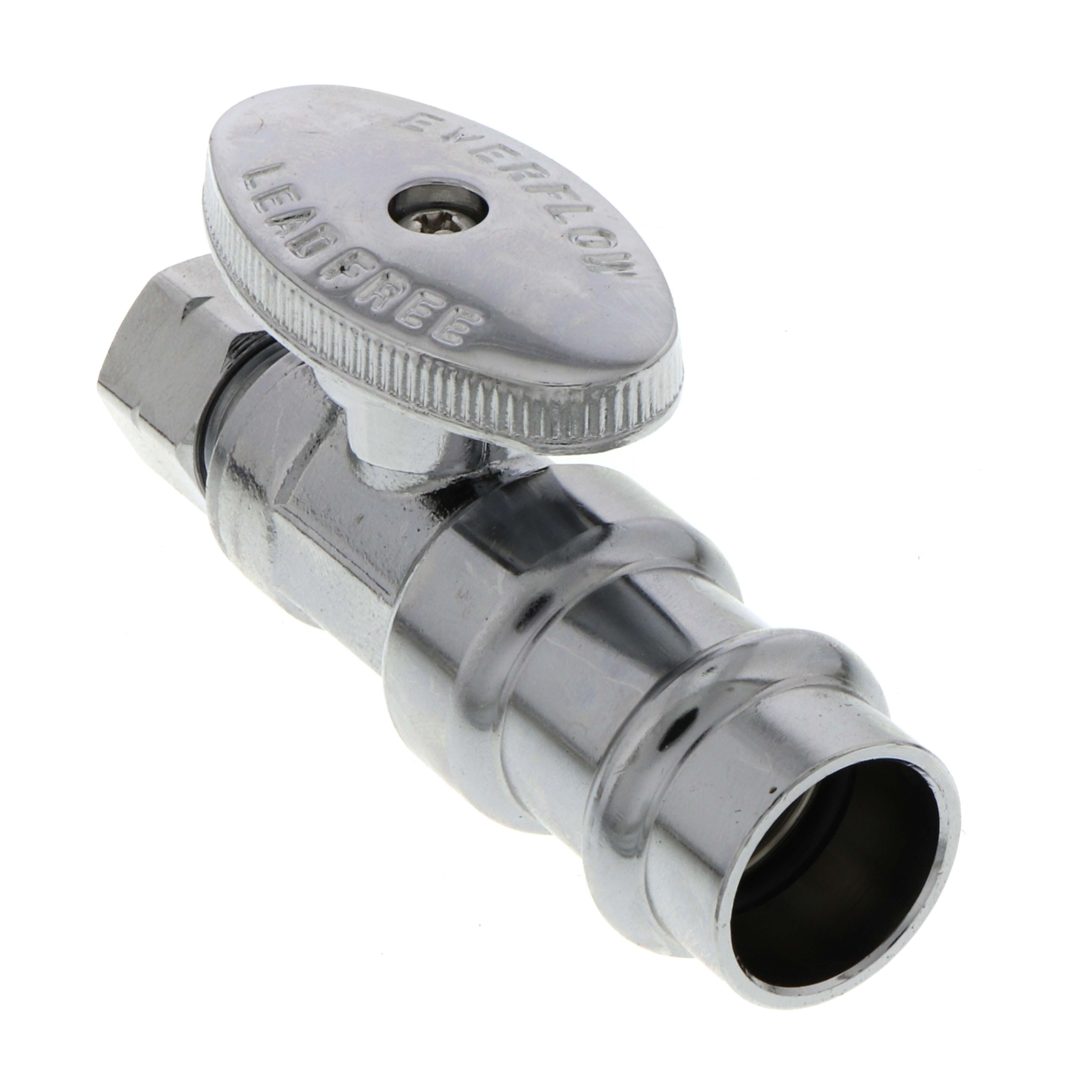 Plumbing Valves Pack 10-Pack Push Fit Straight Stop Valves - 1/2 Inch ...
