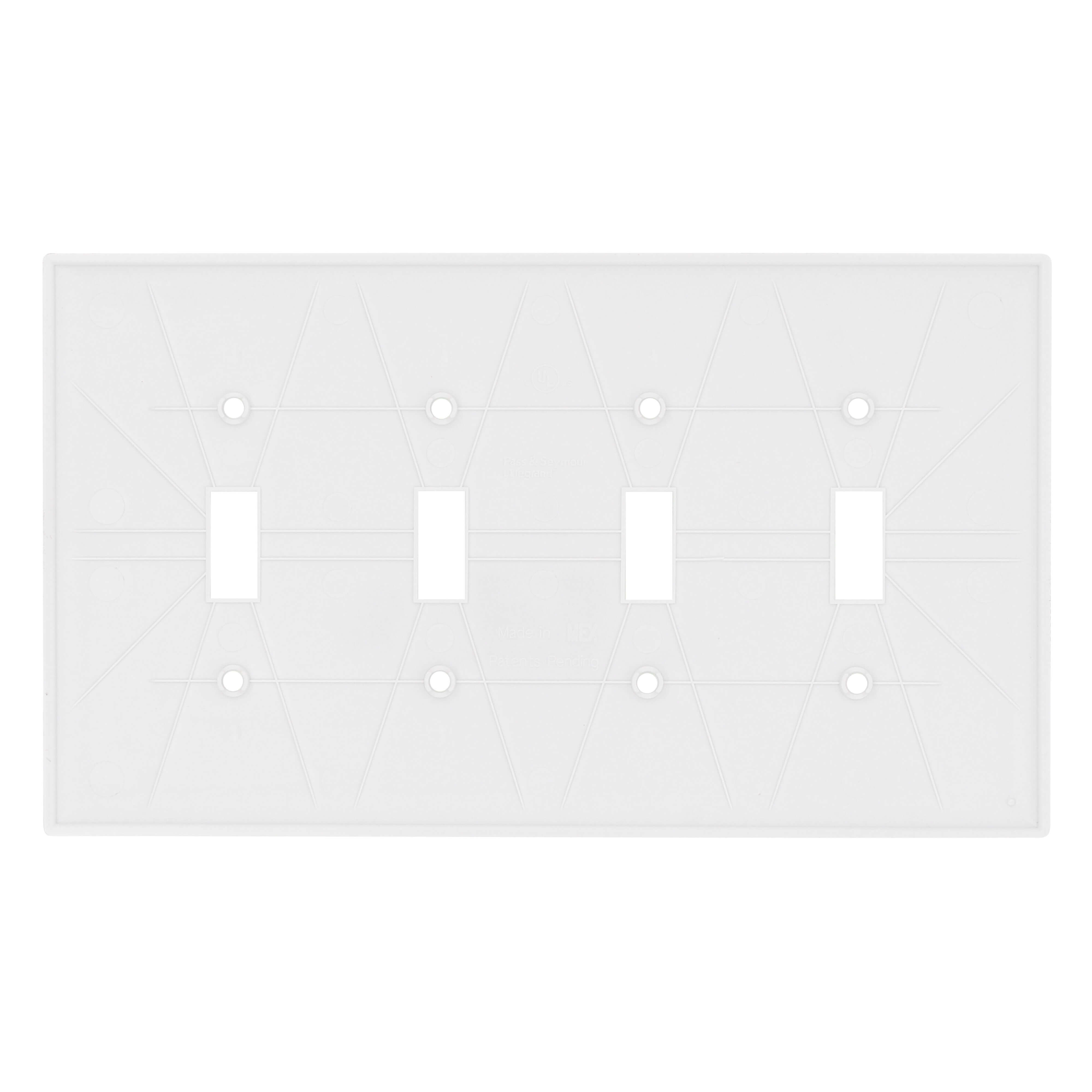 Four Gang Oversized Switch Cover 1 Outlet Oversized Keystone Wall