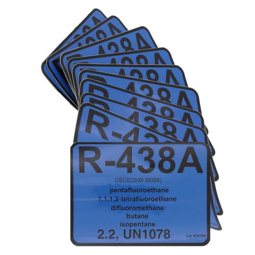 Color Coded Labels For Moving Mars (2) PACK, R-410A Cylinder Tank ...